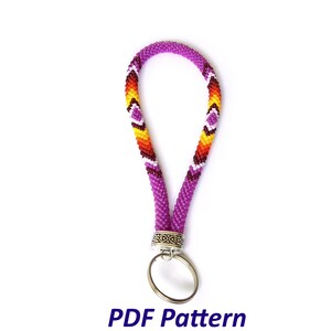 PDF Pattern Native American Inspired, Indian Style Wristlet Keychain ...