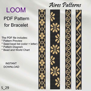 Simple Bead Loom Patterns for Beginners version 1 Thin and Two-toned ...