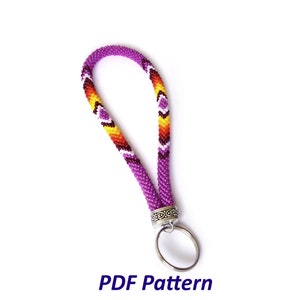 PDF Pattern Native American Inspired, Indian Style Wristlet Keychain ...
