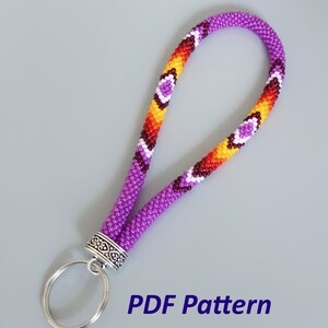 PDF Pattern Native American Inspired, Indian Style Wristlet Keychain ...