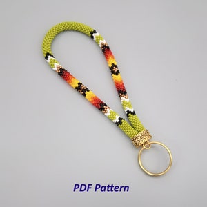 PDF Pattern Native American Inspired, Indian Style Wristlet Keychain ...