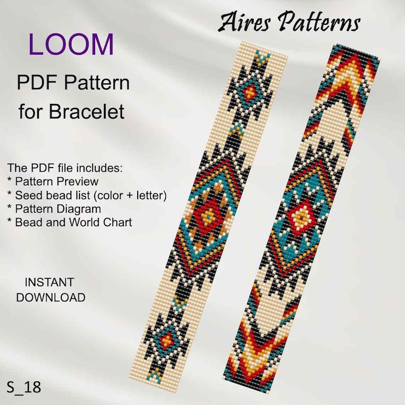 Beaded Loom Lanyard Pdf - Etsy