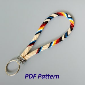 Beaded CROCHET Wristlet Keychain Pattern: Native American Style (PDF ...