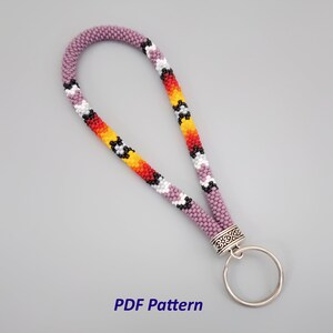 PDF Pattern Native American Inspired, Indian Style Wristlet Keychain ...
