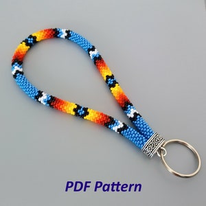 PDF Pattern Native American Inspired, Indian Style Wristlet Keychain ...