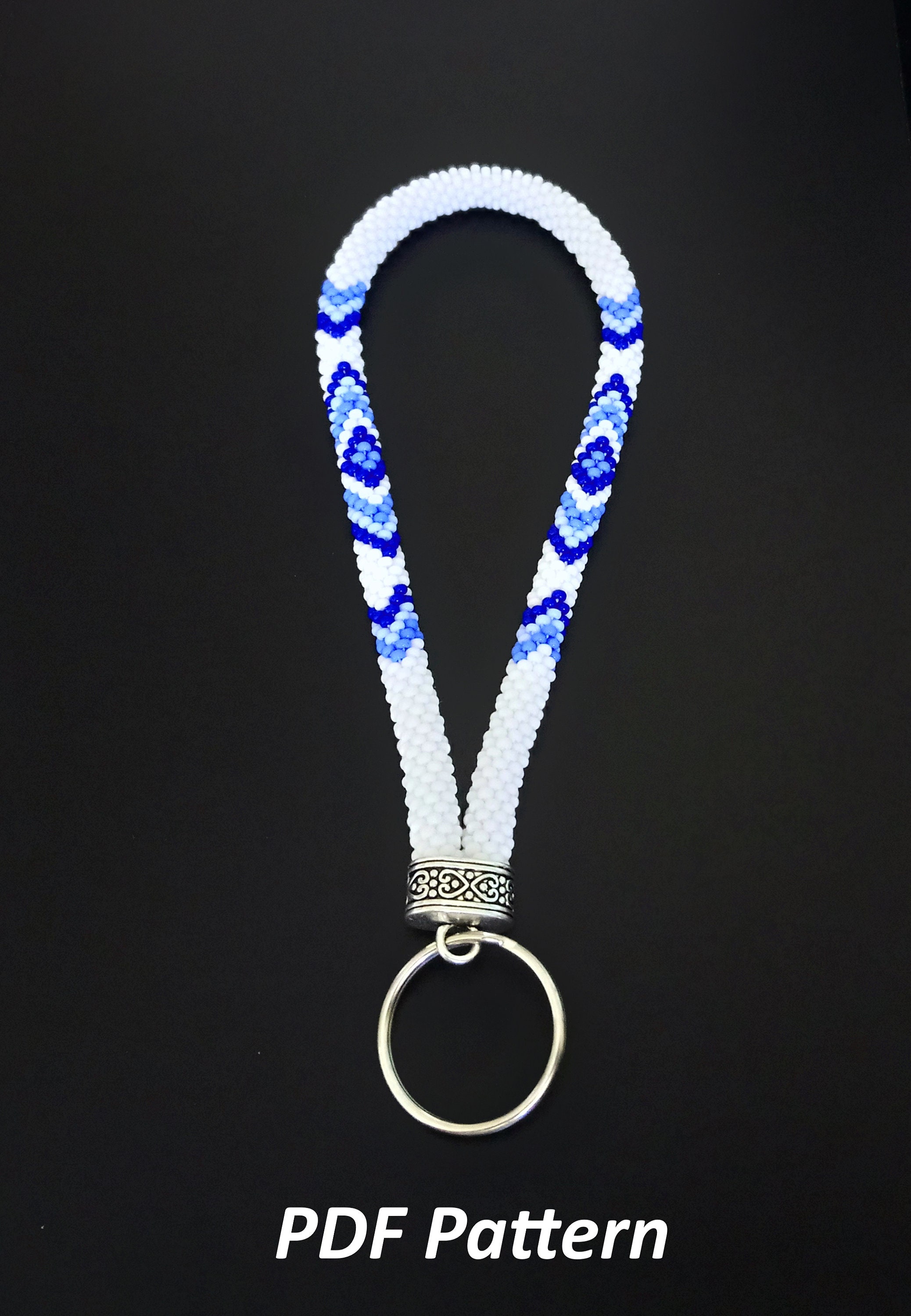 Beaded CROCHET Wristlet Keychain Pattern: Native American Style (PDF ...