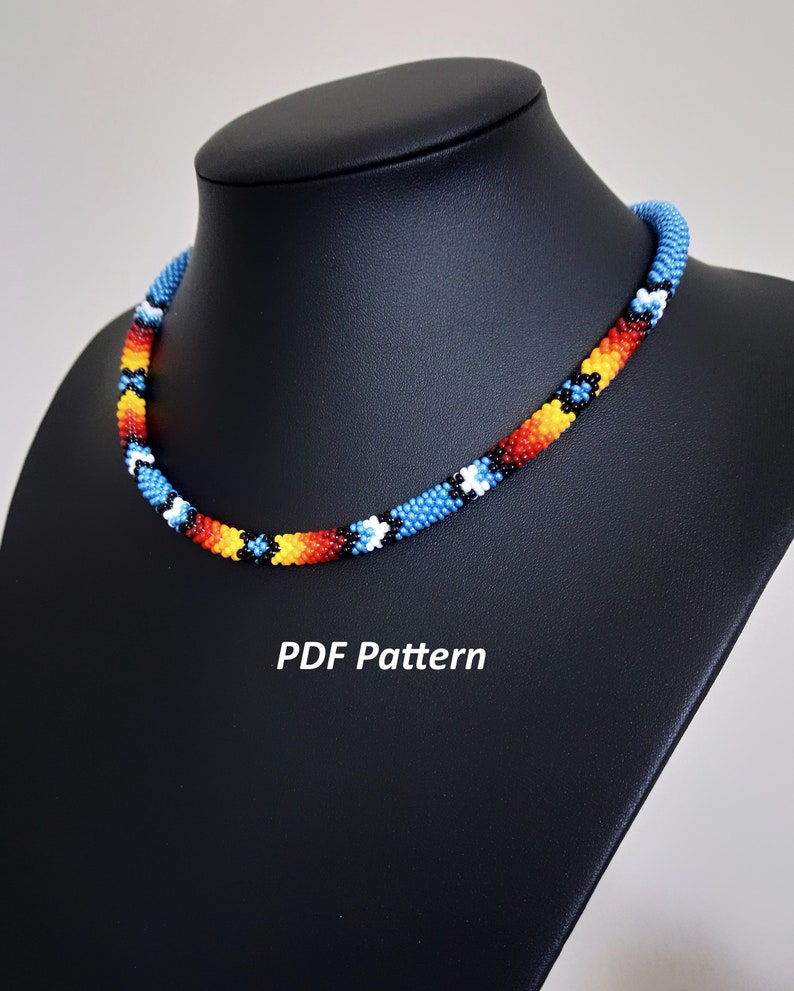PDF Pattern Native American Indian Style Jewelry, Beadwork Necklace ...