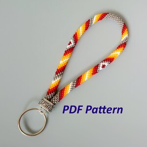 PDF Pattern Native American Inspired, Indian Style Wristlet Keychain ...