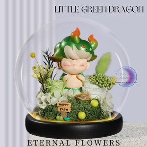 Dimoo Retro Series Popmart Eternal Flowers With LED Light Figures ...