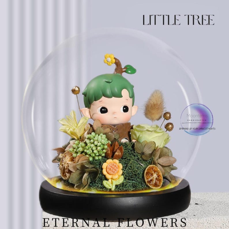 HACIPUPU Adventures in the Wood Pop Mart Eternal Flowers With LED Light ...