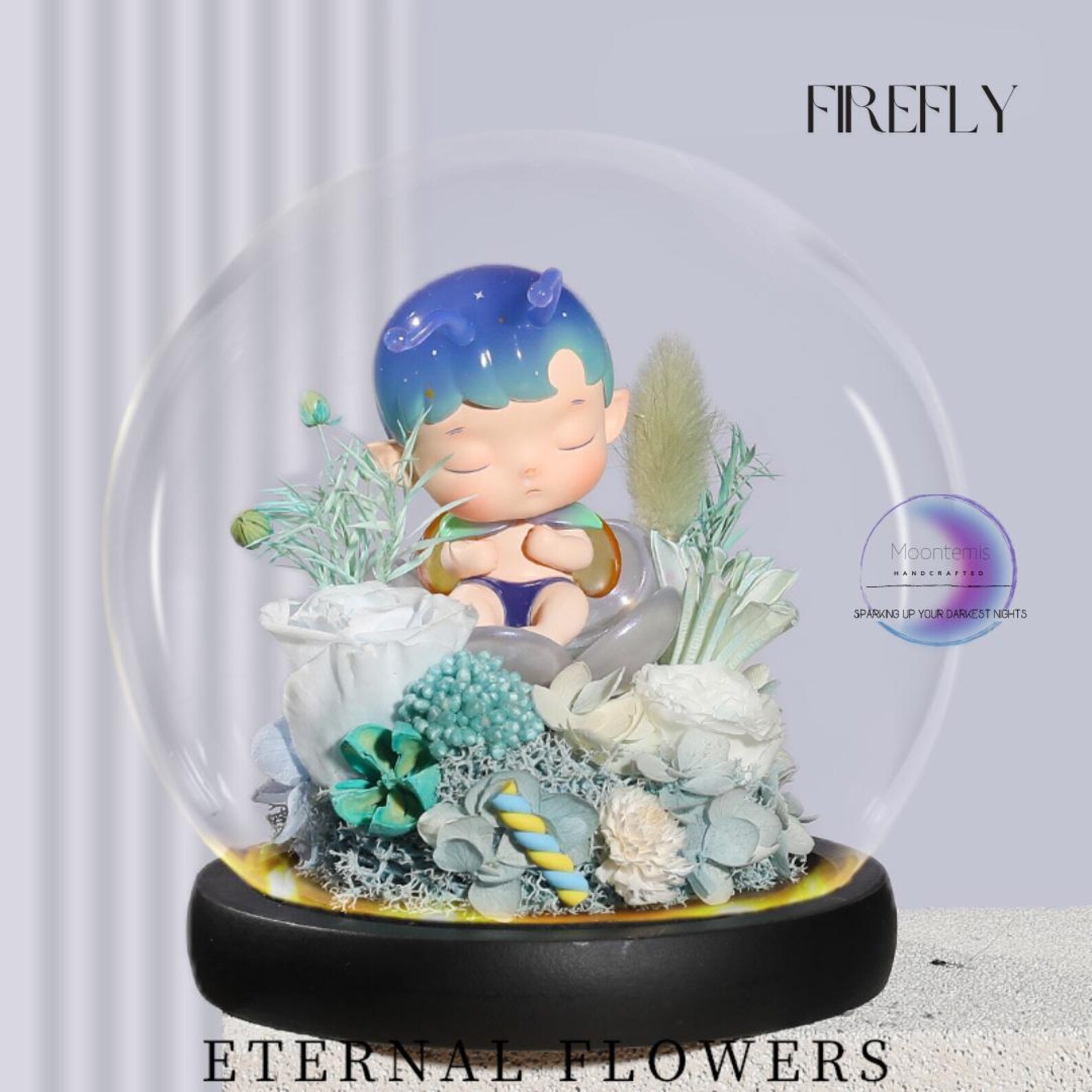 HACIPUPU Adventures in the Wood Pop Mart Eternal Flowers With LED Light ...