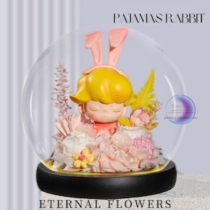 Dimoo Retro Series Popmart Eternal Flowers With LED Light Figures ...