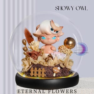 Dimoo Retro Series Popmart Eternal Flowers With LED Light Figures ...
