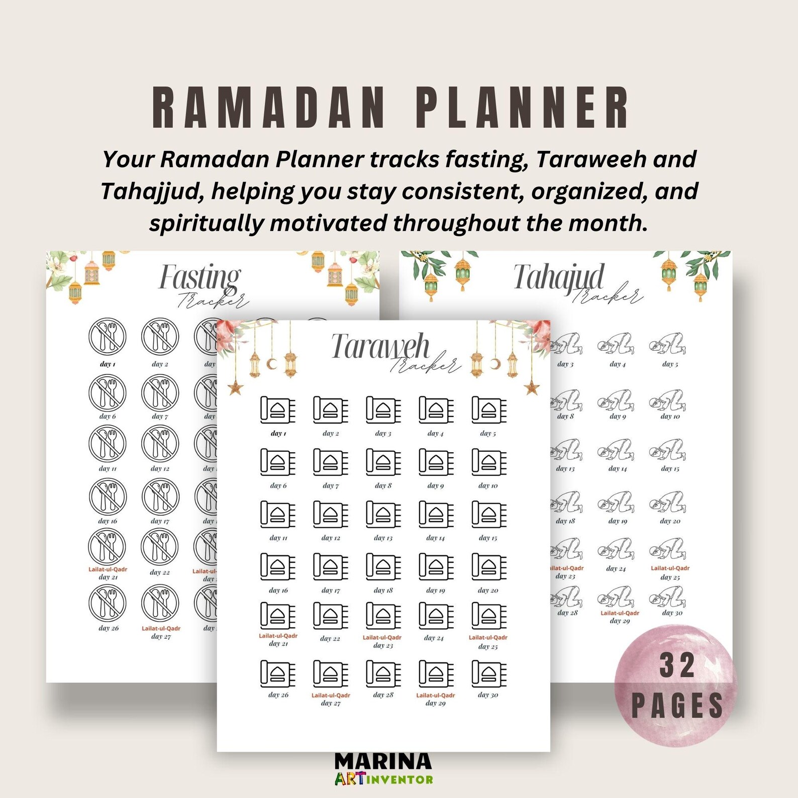 Printable 2025 Ramadan Planner Premium Quality - Etsy