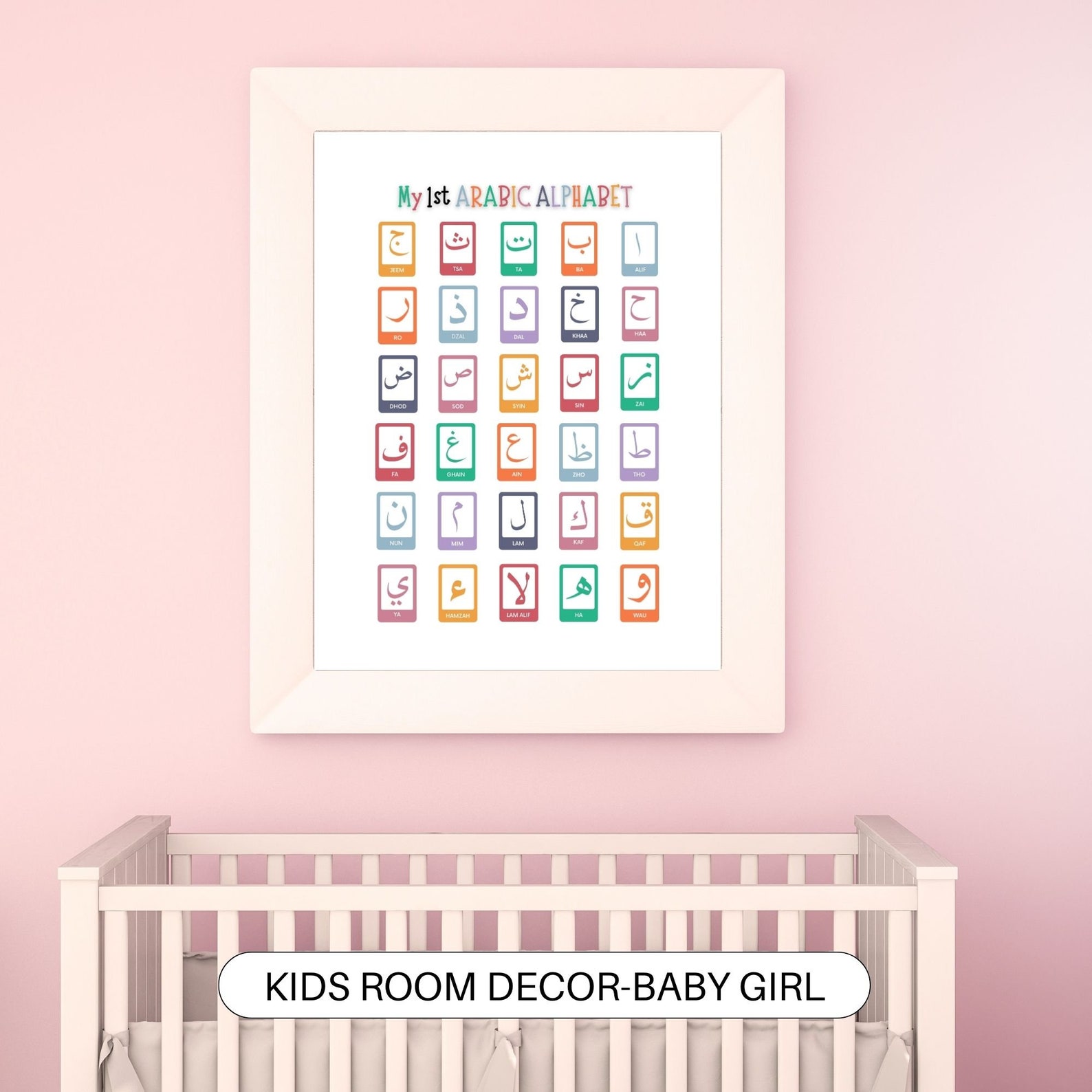 Printables Arabic Alphabet Poster-for Educational Tool and Kids Room ...