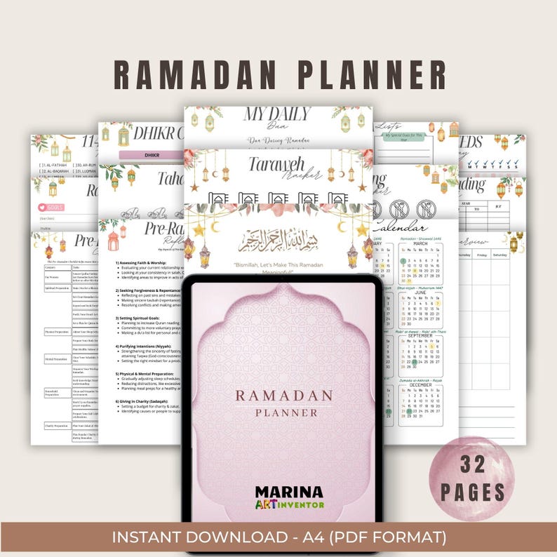 Printable 2025 Ramadan Planner Premium Quality - Etsy