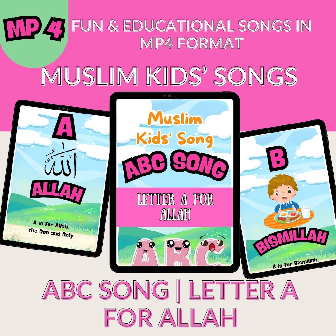Islamic ABC Song for Muslim Kids – MP4 Digital Download for Fun ...