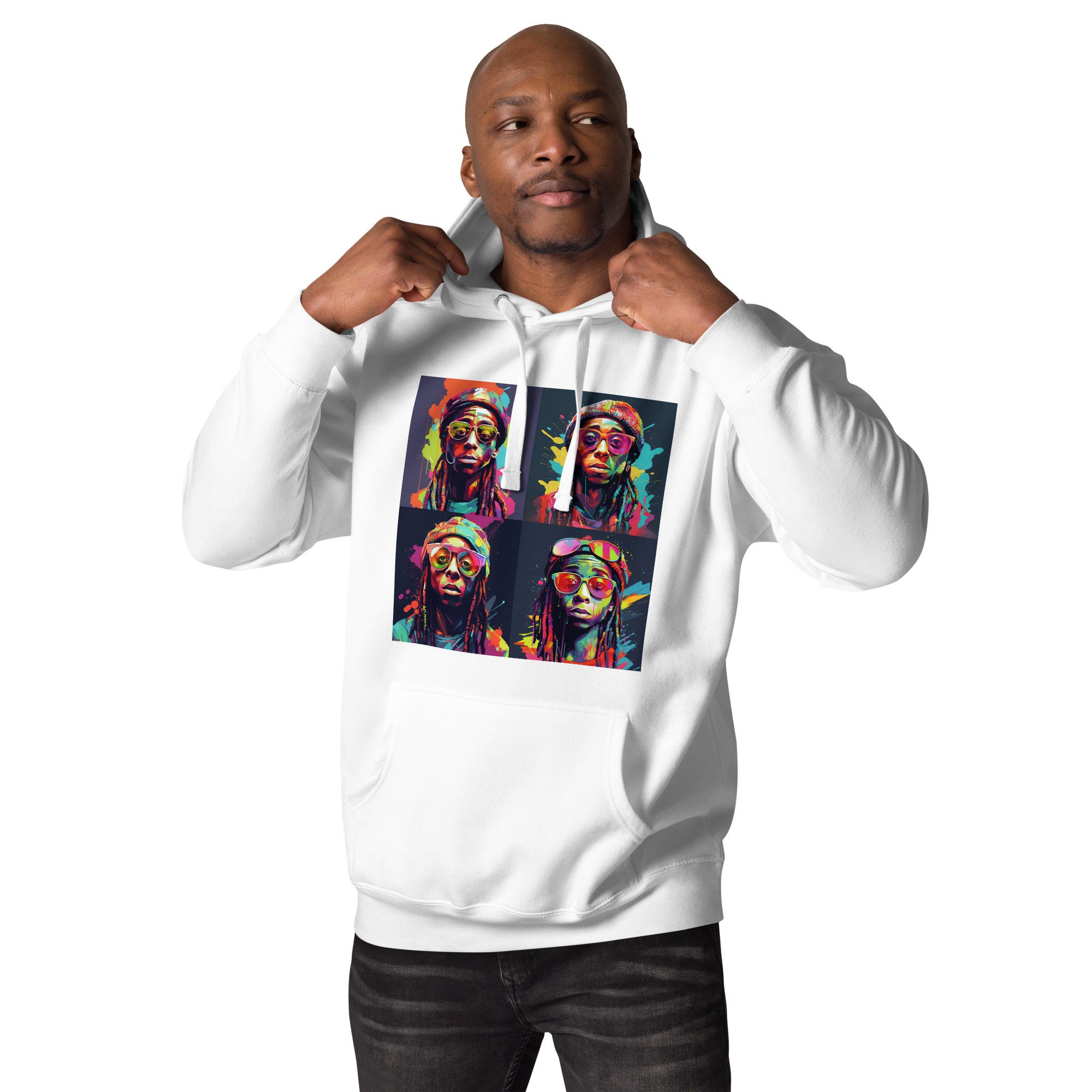 Lil Wayne Graphic Hoodie Colorful Weezy Hoodie Unique Lil Wayne Hoodie ...