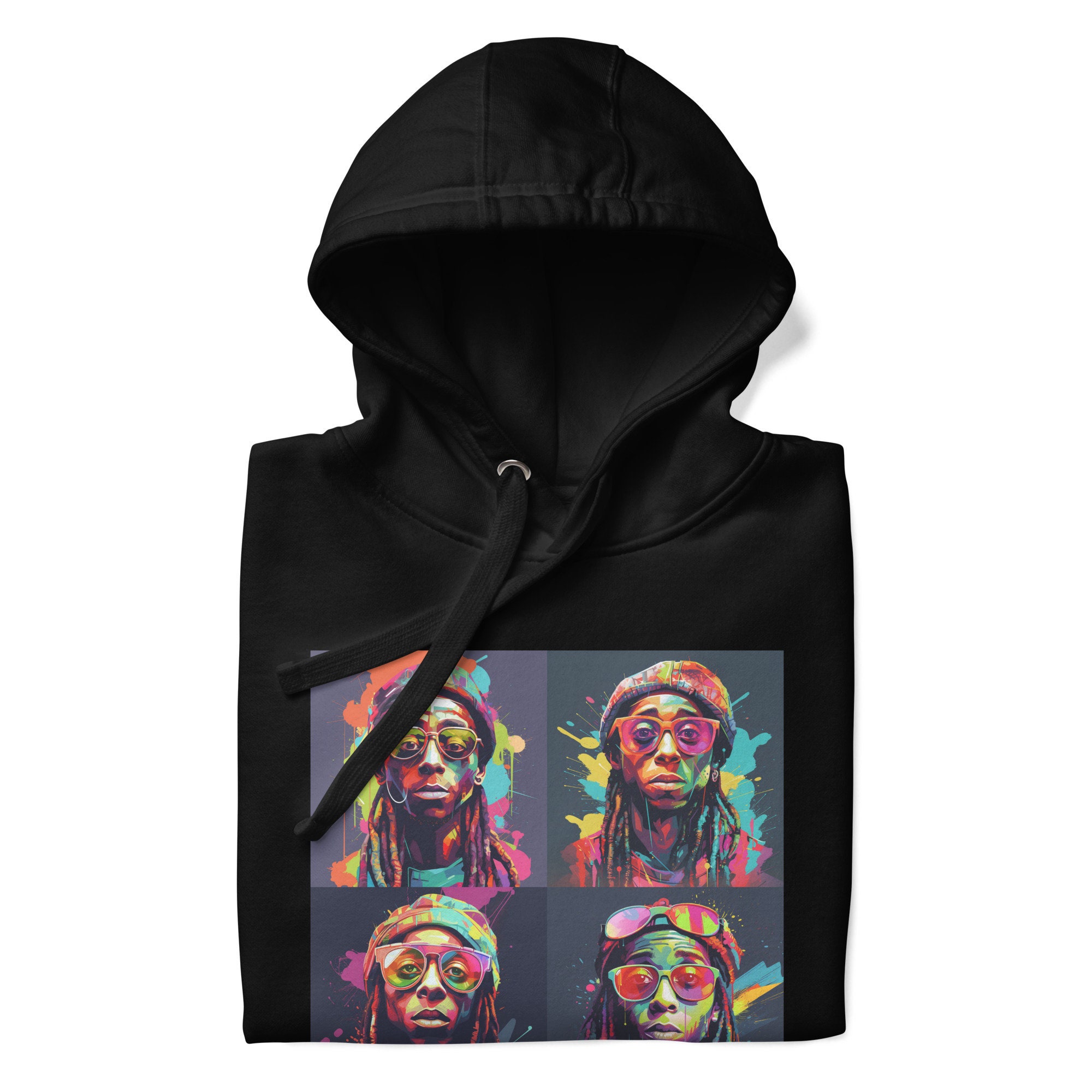 Lil Wayne Graphic Hoodie Colorful Weezy Hoodie Unique Lil Wayne Hoodie ...