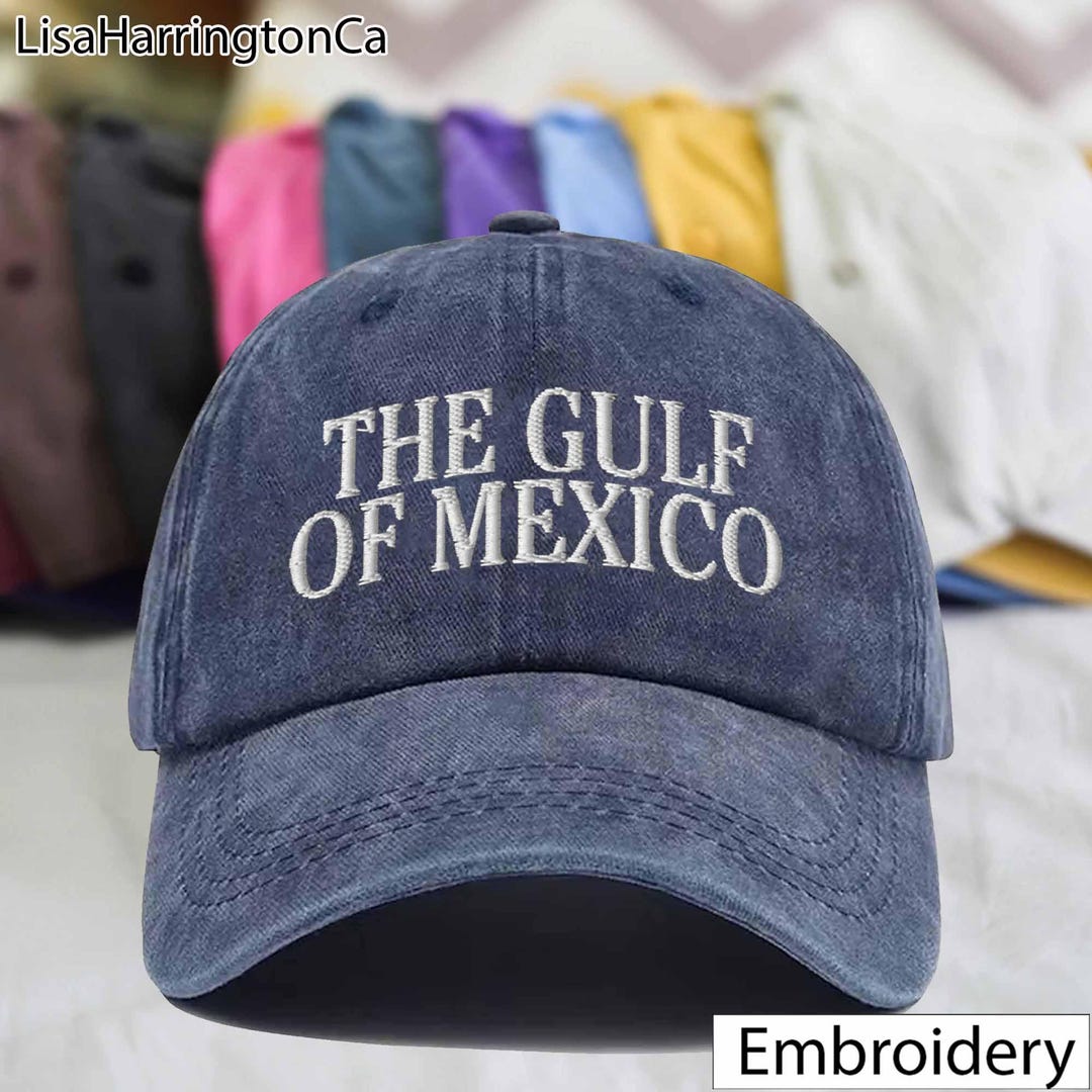 Embroidered the Gulf of Mexico Hats, Embroidery Baseball Cap, Mexico ...