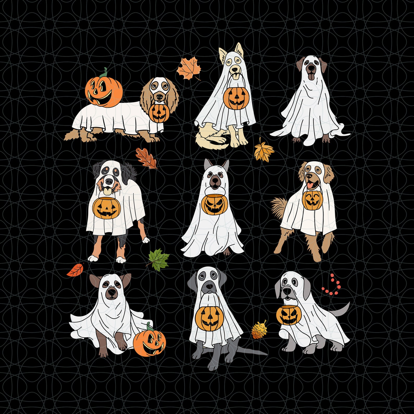 Spooky Dog Halloween Png, Spooky Season PNG, Halloween Ghost Dog Png ...