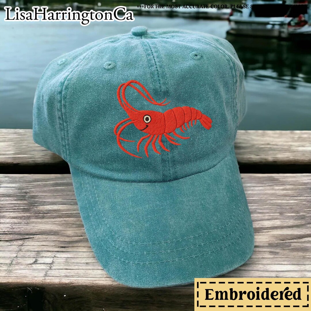 Fun Shrimp Embroidered Hat,embroidered Shrimp Dad Hat, Fathers Day Gift ...