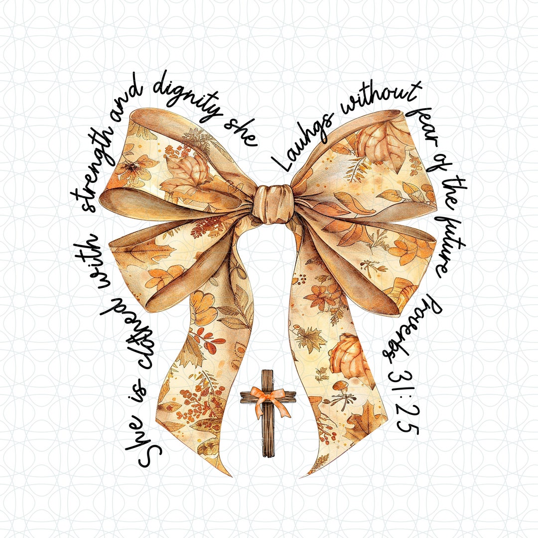 Fall Coquette Bow Jesus Png, Fall for Jesus Png, Autumn Png ...