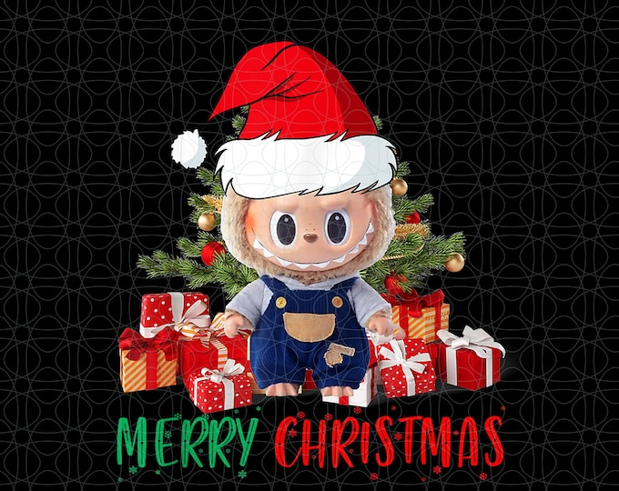 Labubu joyeux Noël Labubu Lovers Png, ambiance de Noël Png, sublimation ...