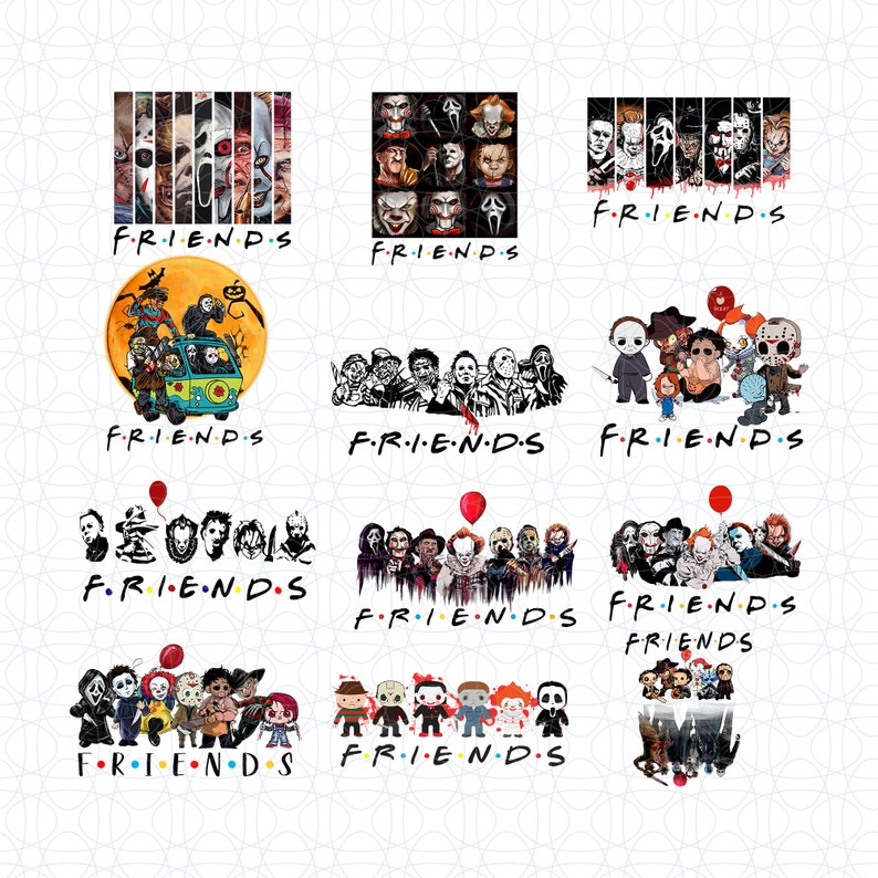 12 Horror Characters Png, Horror Friends Png, Halloween Character Png ...