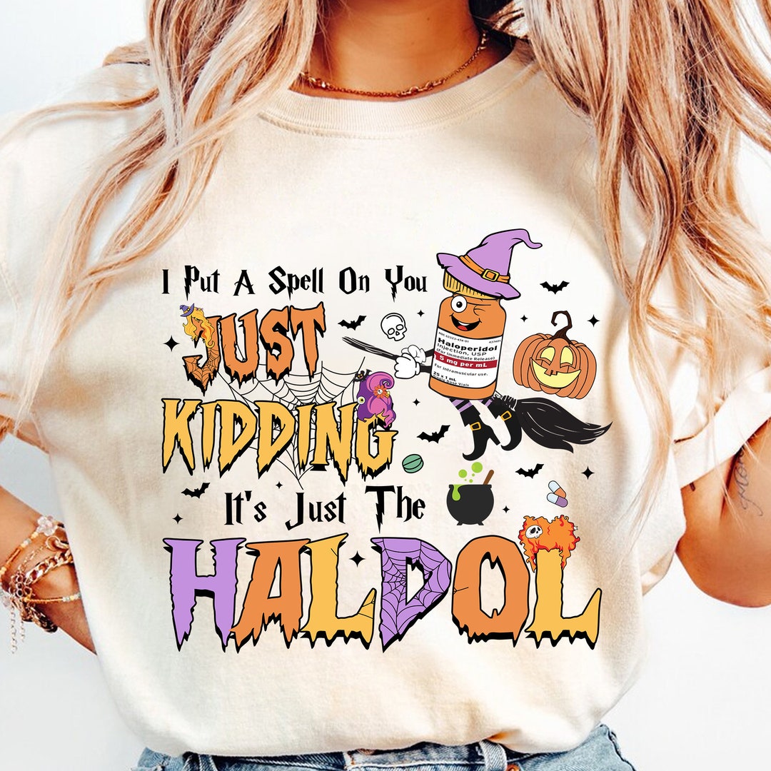 Emergency ICU Halloween Png, I Put a Spell on You Haldol Funny, Funny ...