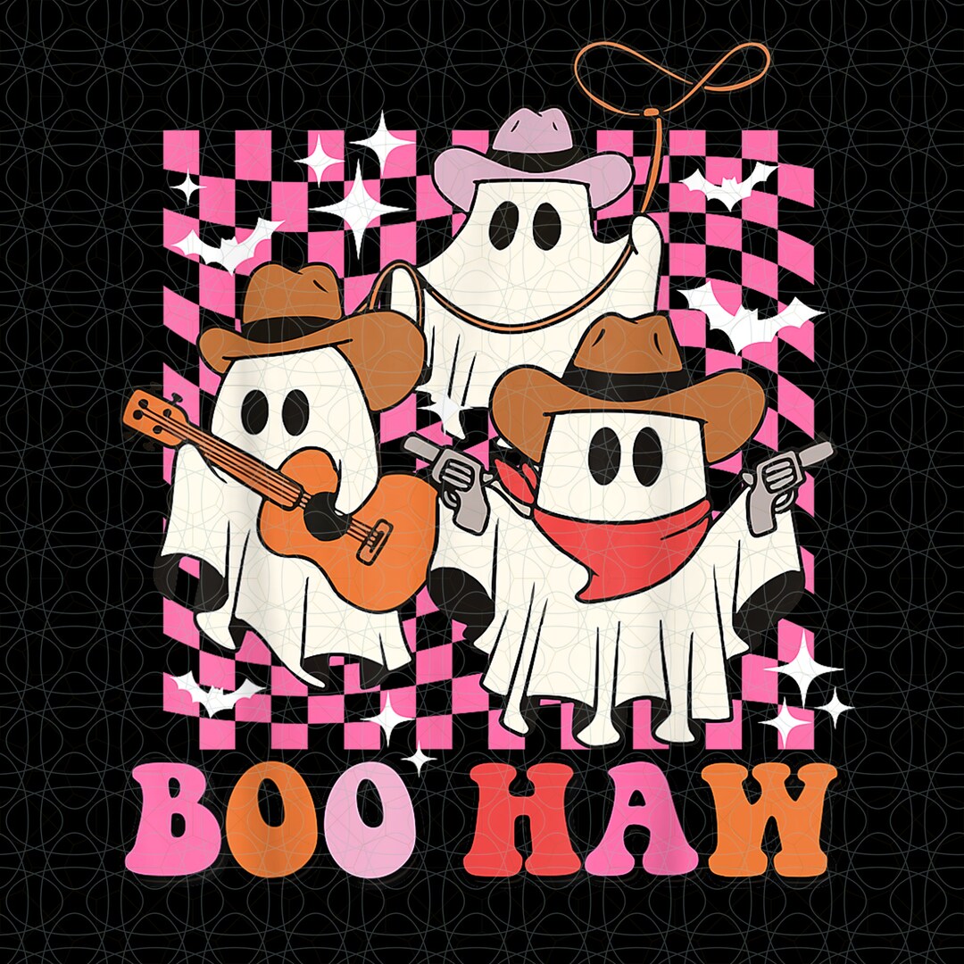 Cowboy Ghosts Png, Halloween Cowgirl Ghosts Png,howdy Halloween Shirt ...