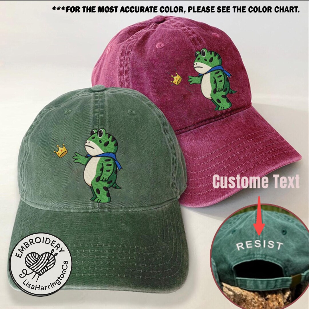 Portland Frog Resist Embroidered Hat, Resistance Embroidered Hat, Anti ...