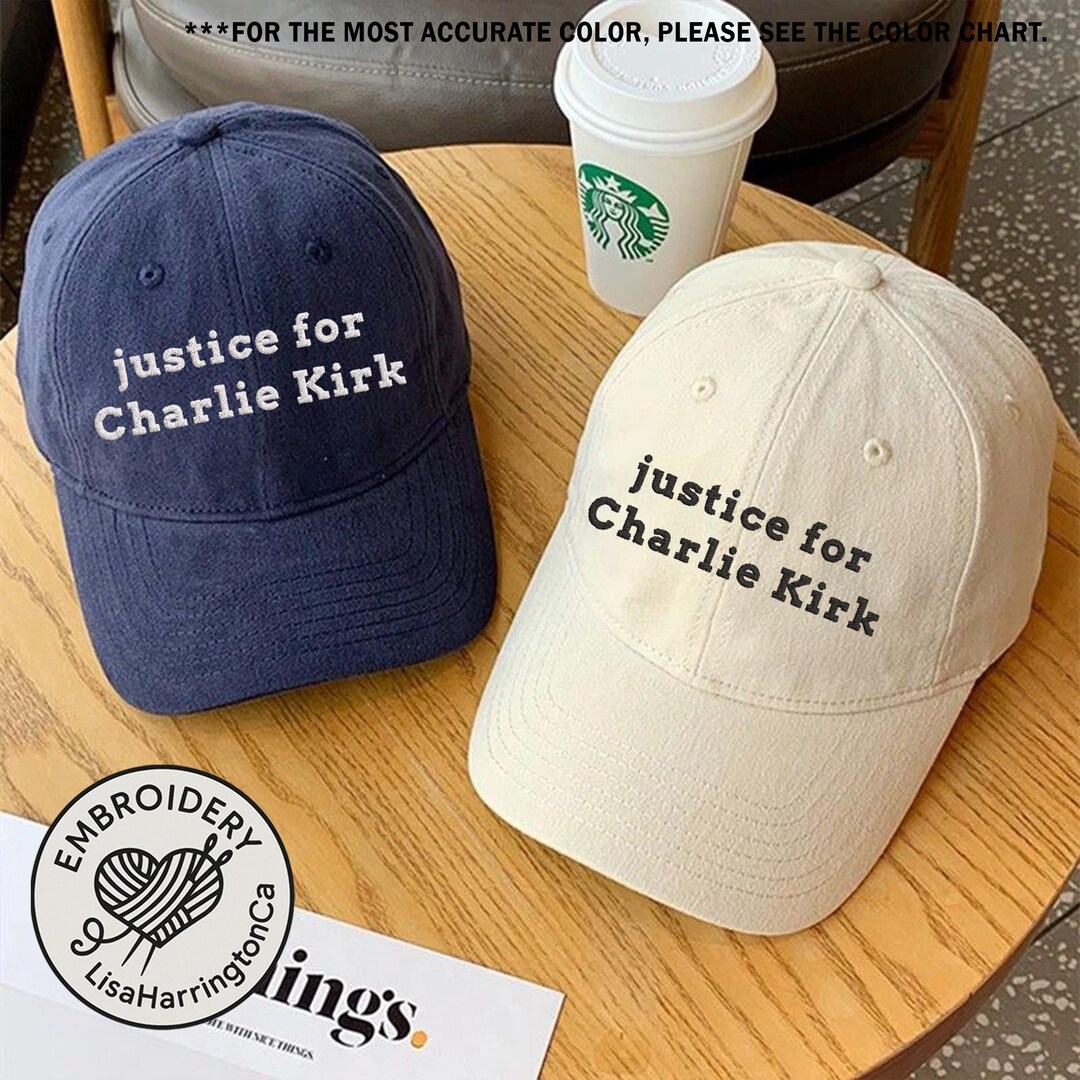 Justice for Charlie Kirk Hat, Embroidered Justice Hat, Support Charlie ...