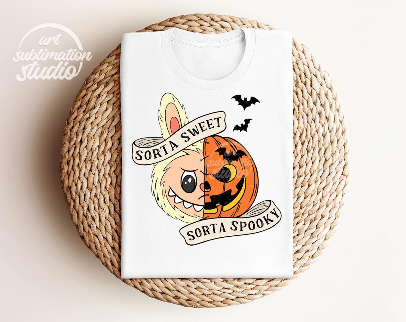 Kawaii Halloween Clipart PNG: Spooky Labubu Monster Design (digital ...