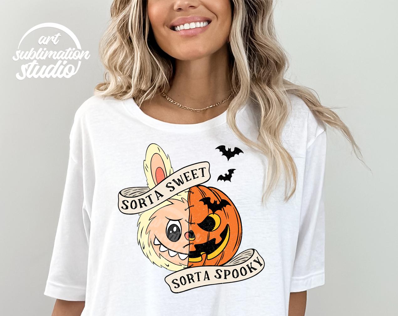 Kawaii Halloween Clipart PNG: Spooky Labubu Monster Design (digital ...