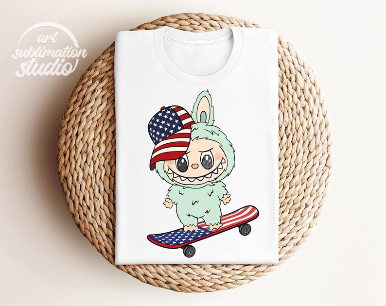 Labubu Png, 4th of July, America, USA Flag Colour, Independence Day ...