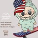 Labubu Png, 4th of July, America, USA Flag Colour, Independence Day ...