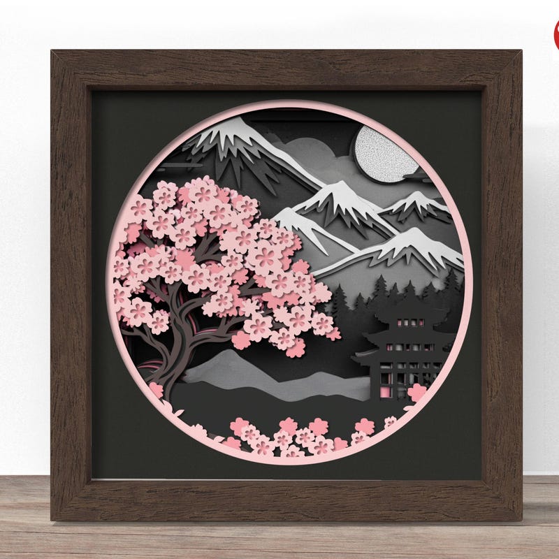 Shadow Box Japan Svg - Etsy