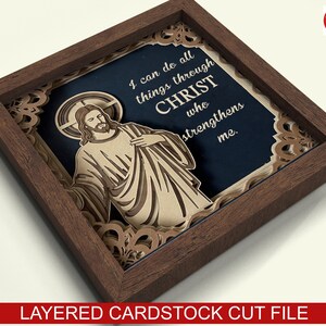 3d Bible Verse Shadow Box SVG, Cricut SVG File, Christian Shadow Box ...