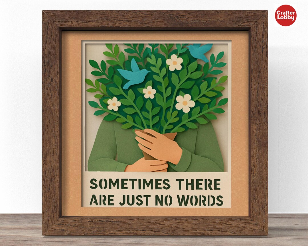 3d Sympathy Shadow Box SVG, Cricut SVG File, Sympathy Shadow Box File ...