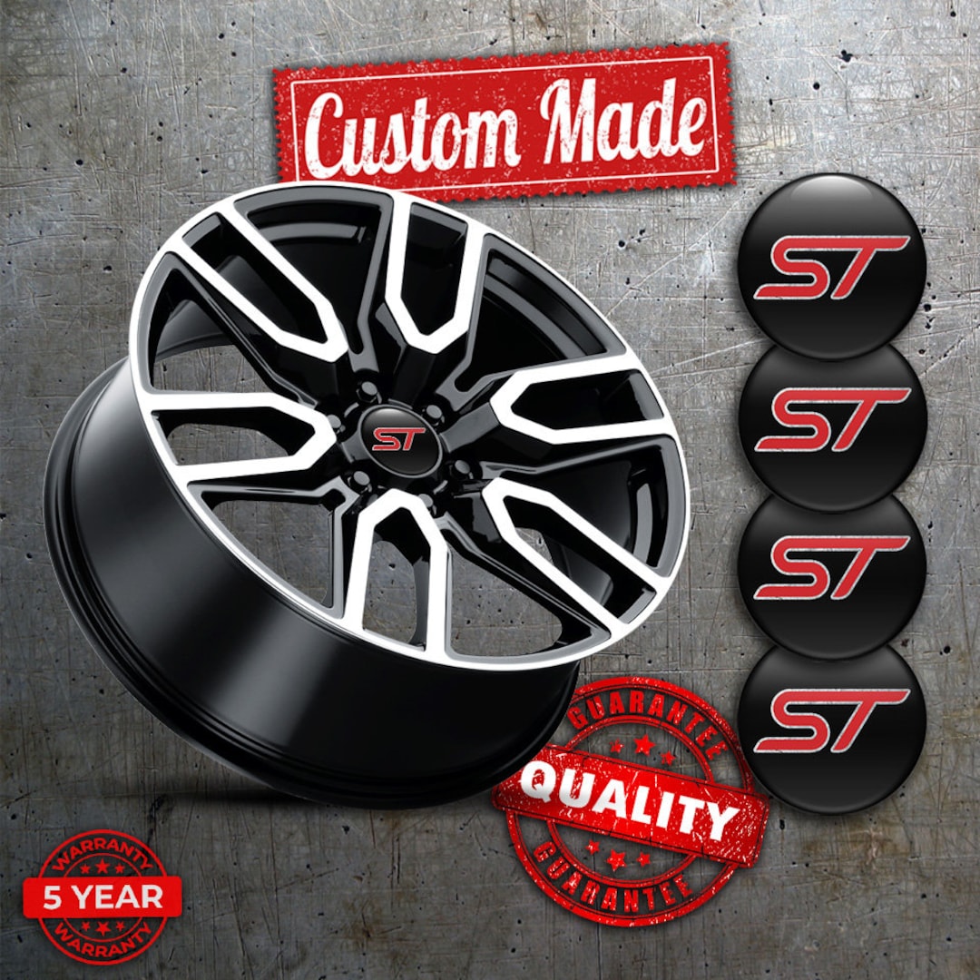 Ford ST Decals Center Wheel Cap Stickers Handmade Premium - Etsy