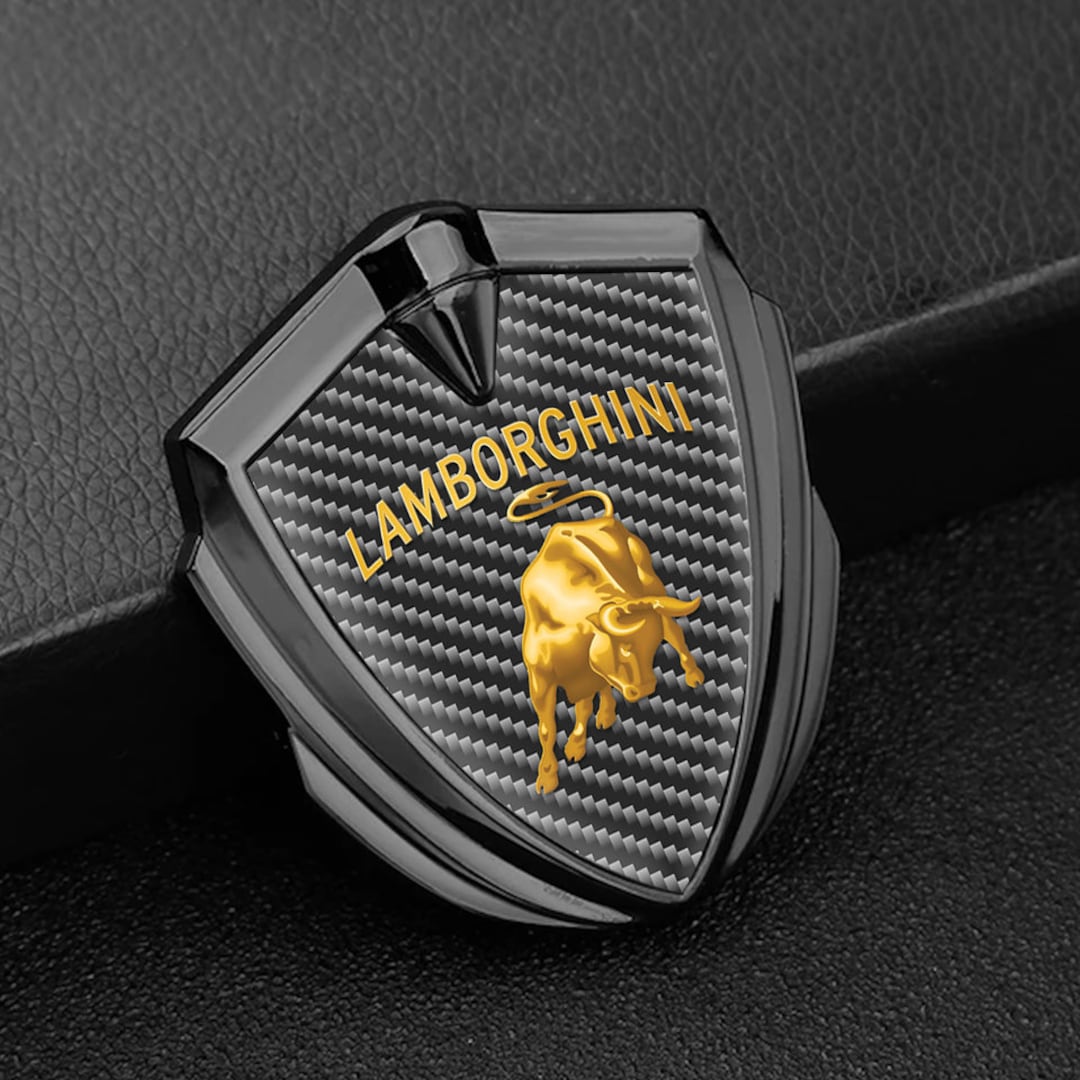 Lamborghini Emblem Side Badge Logo Premium Quality Handmade Metal ...