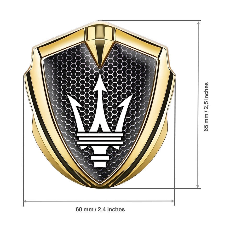 Maserati Emblem Side Badge Logo Premium Quality Handmade - Etsy