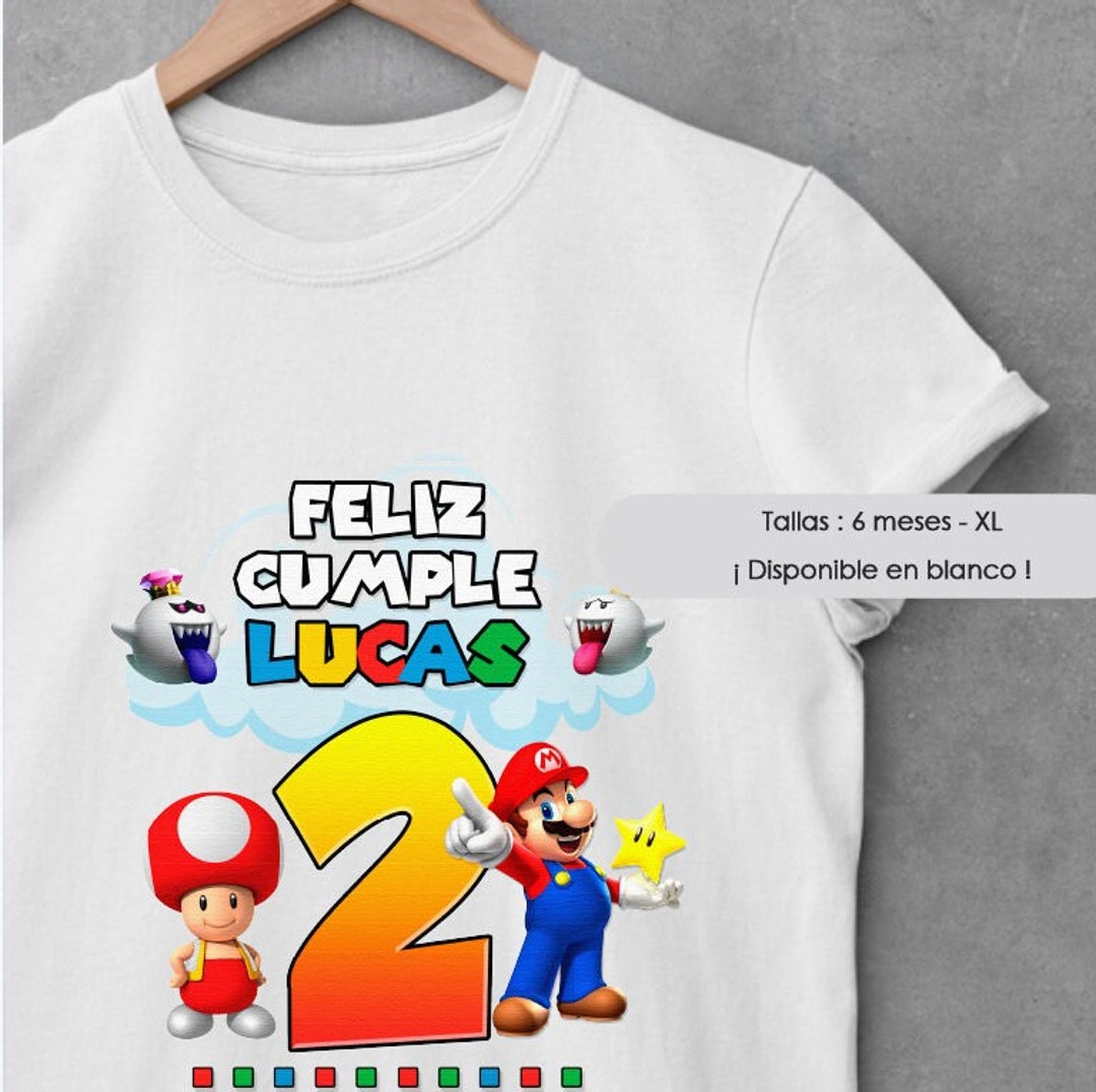 Custom Super Mario Themed T-shirts - Etsy