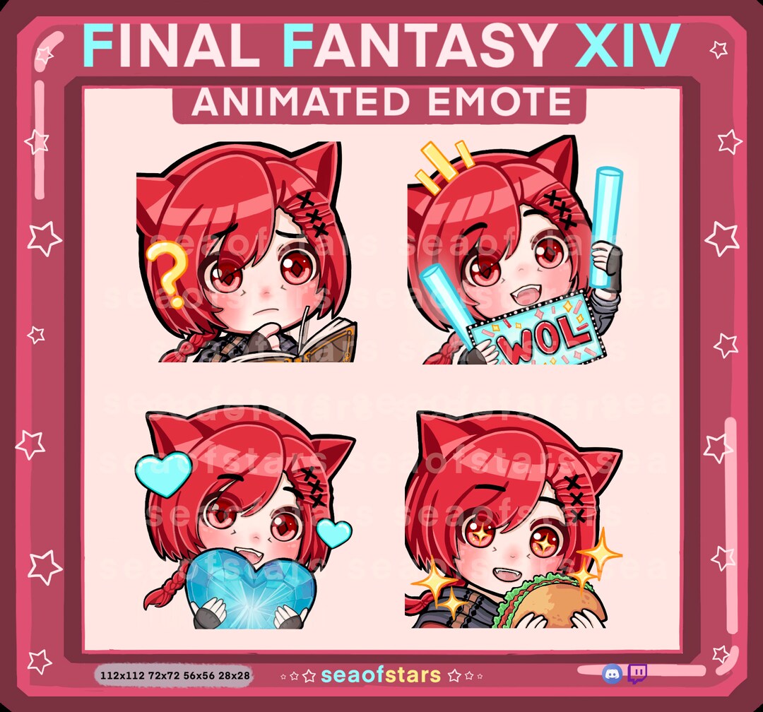 FFXIV G'raha Tia Animated Emote Set - Etsy