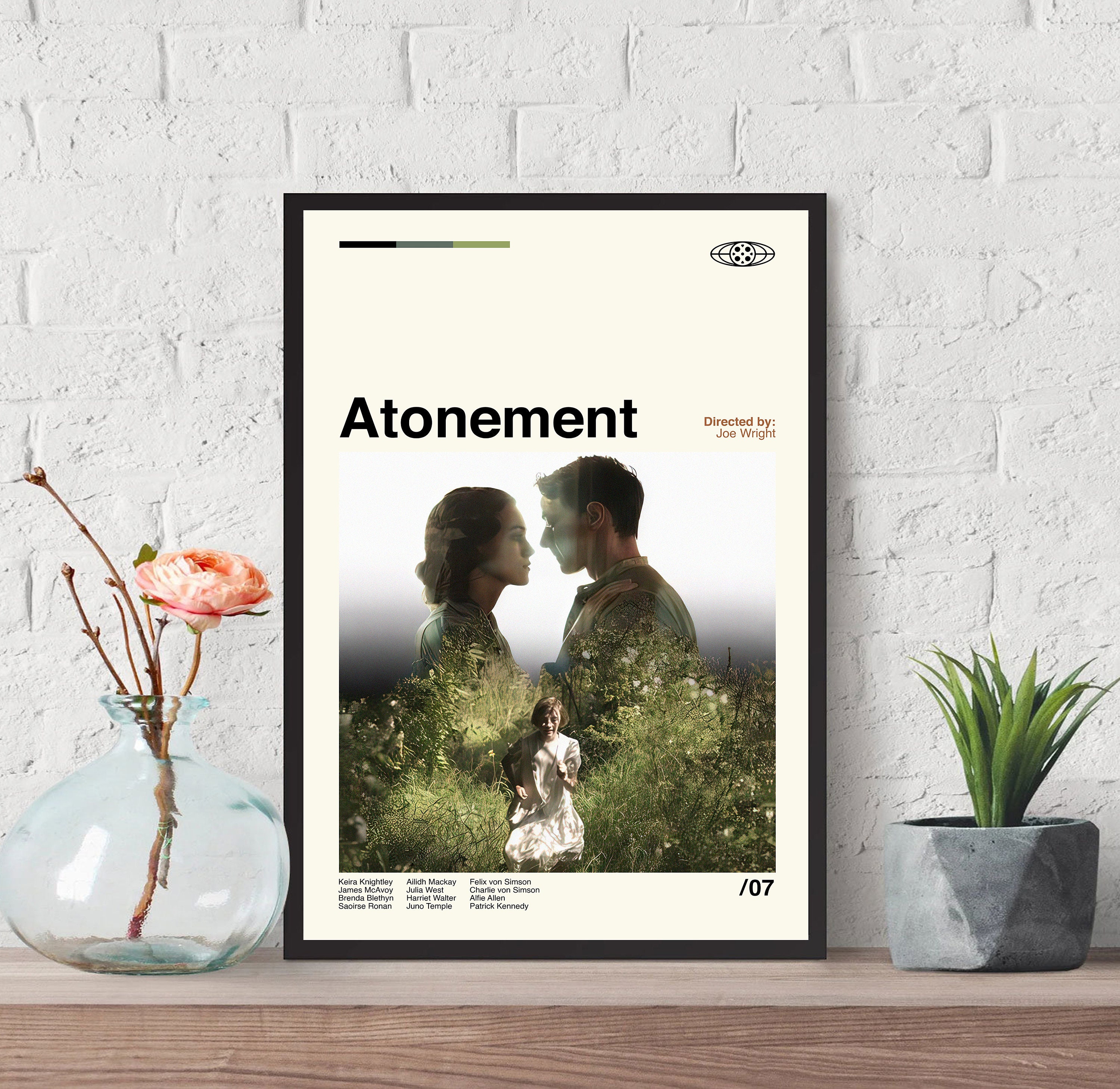 Atonement Poster, Atonement Print, Minimalist Movie Poster sold by ...