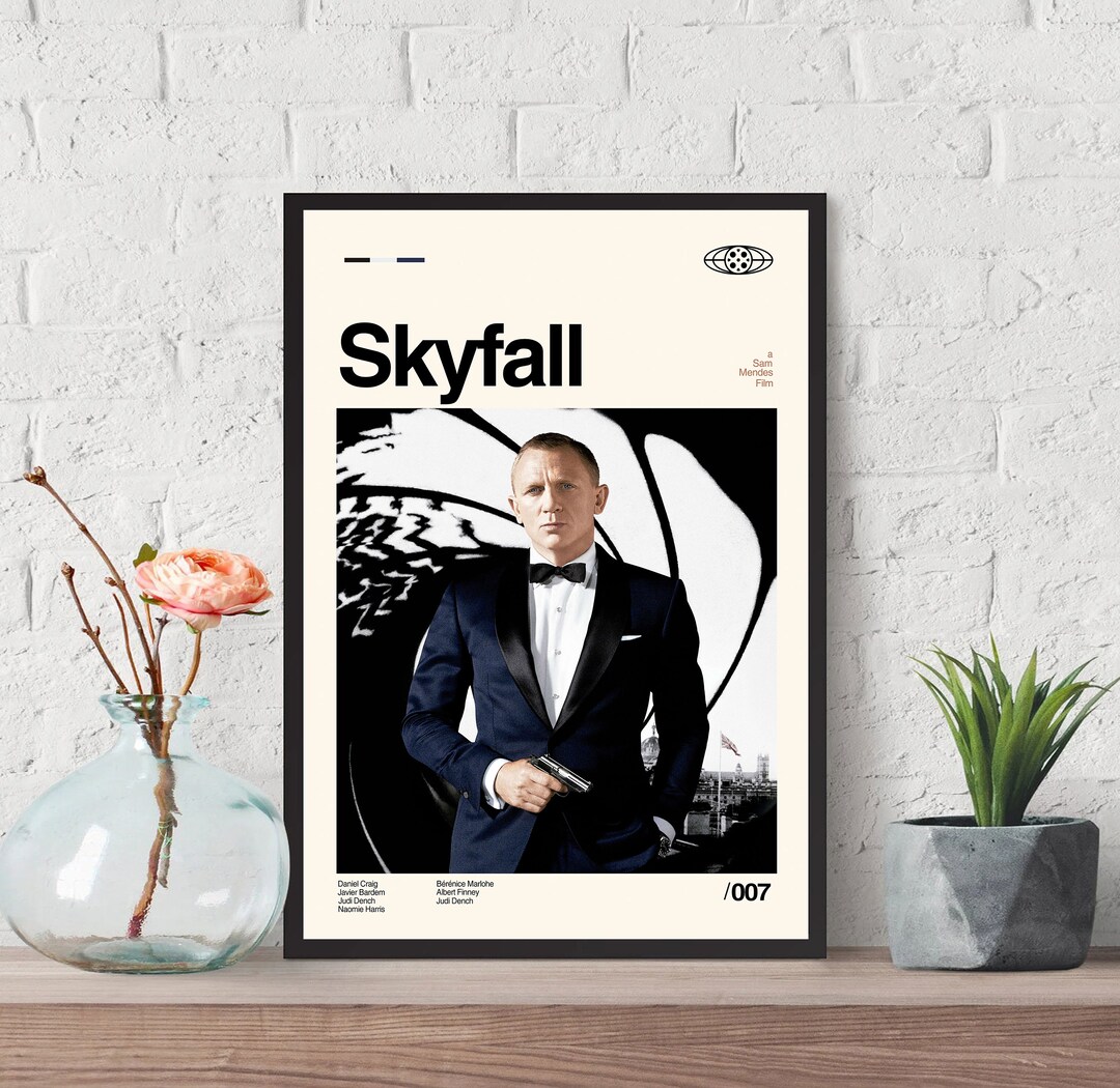 Skyfall Movie Poster Skyfall Print Wall Art Minimalist - Etsy