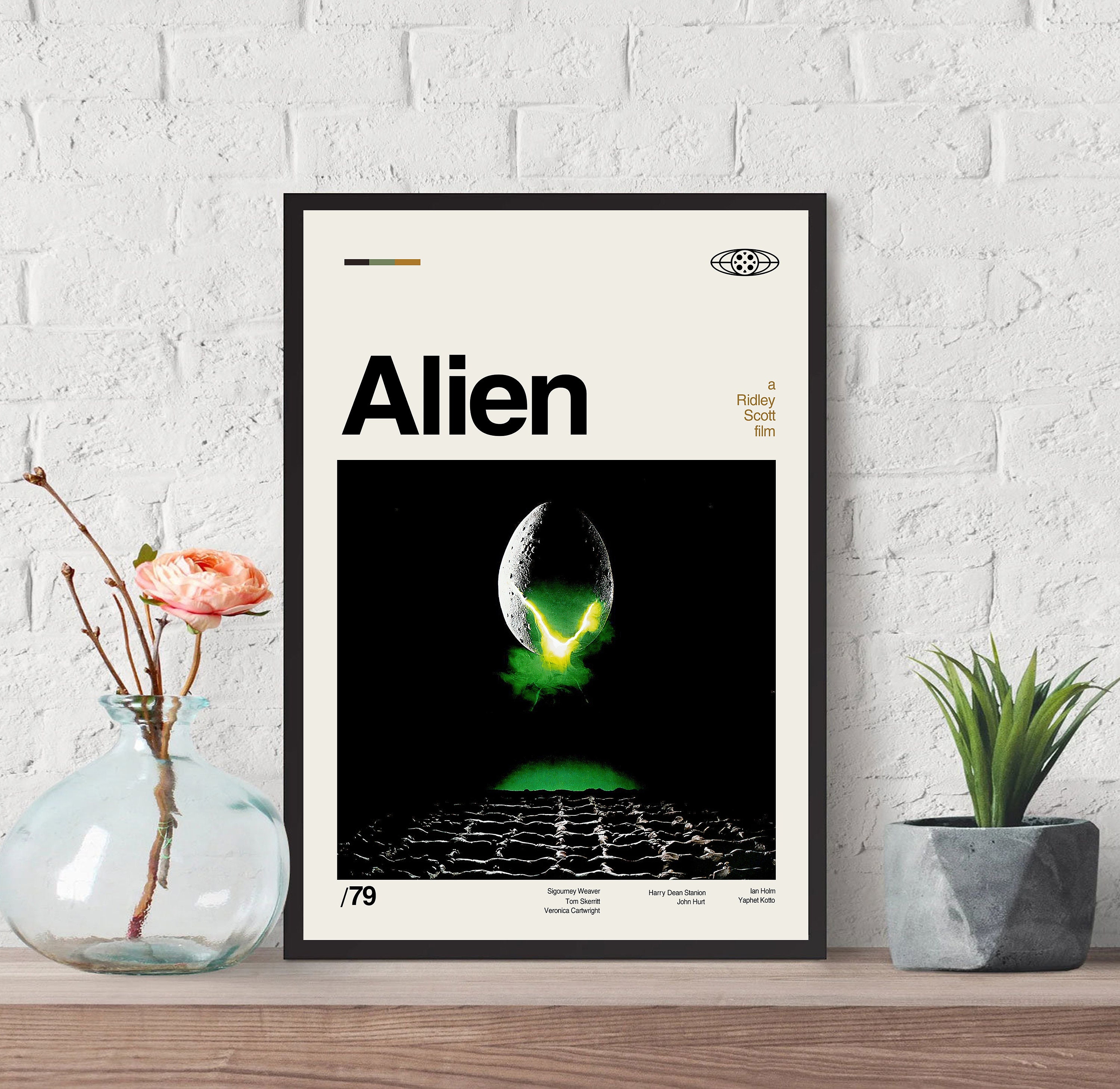 Alien Poster, Alien Print, Minimalist Movie, Vintage Poster sold by ...