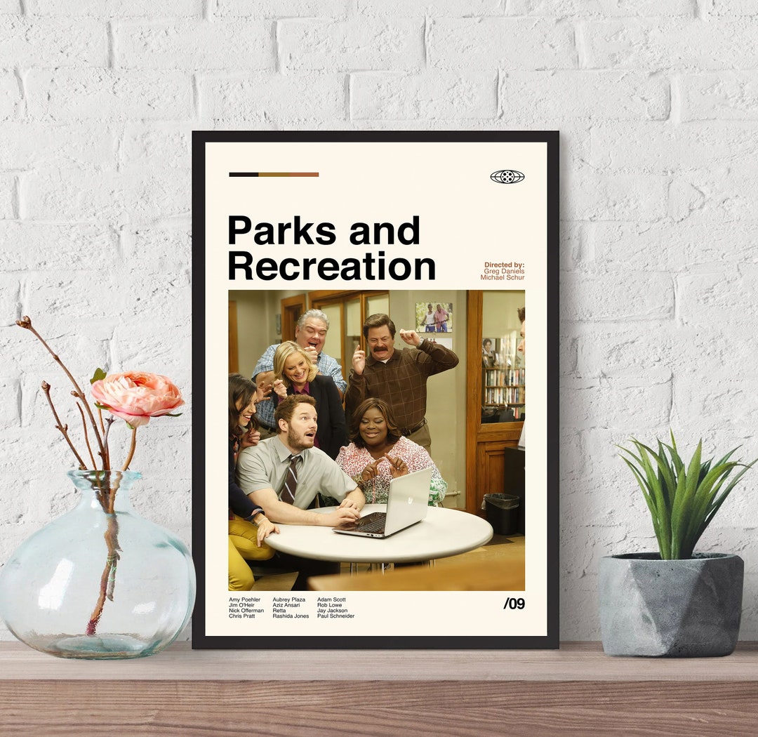 Parks and Rec Poster, Parks and Rec Print, Custom Poster, Vintage ...