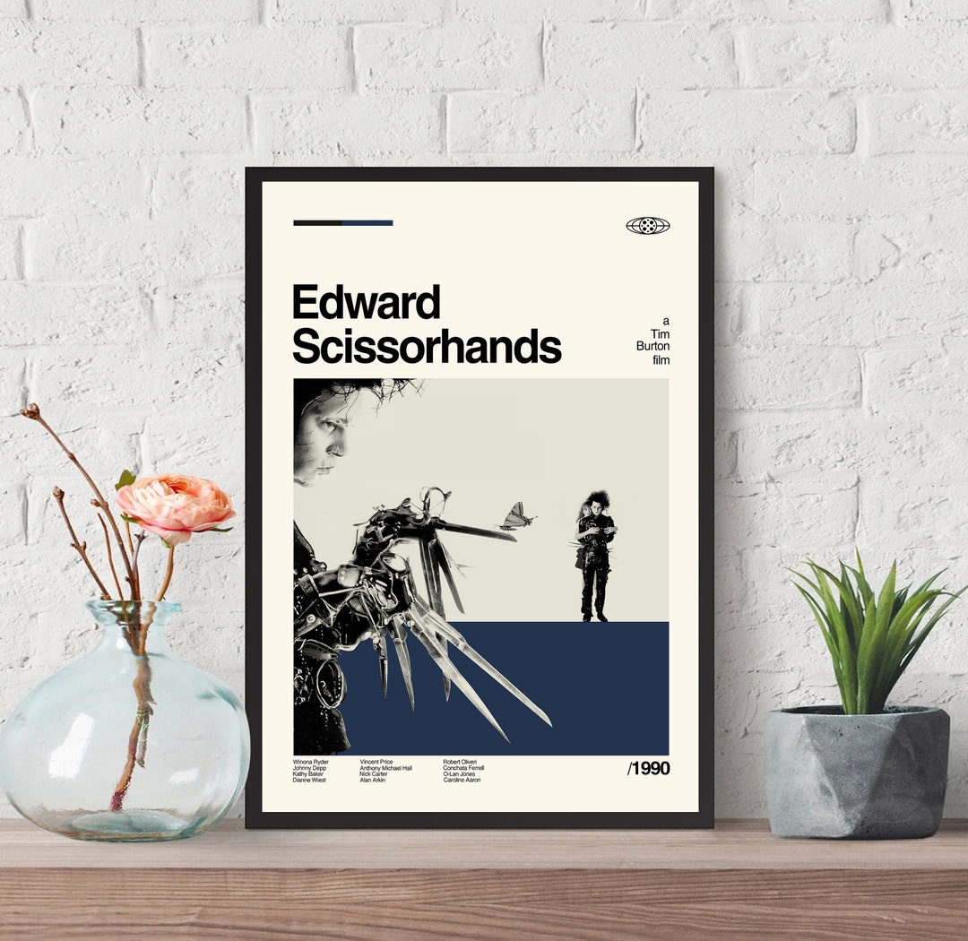 Edward Scissorhands Movie Poster Edward Scissorhands Print - Etsy